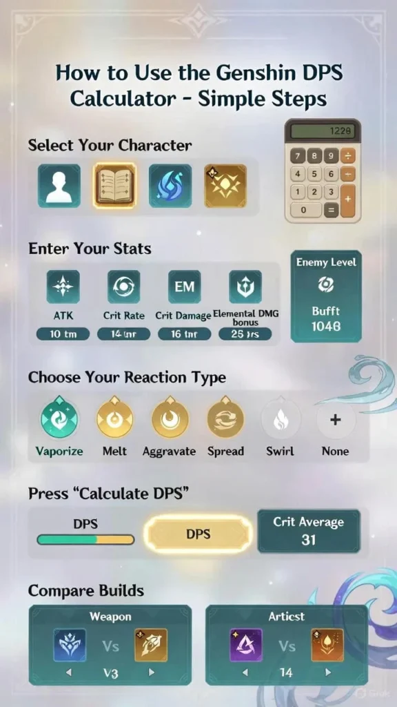 Genshin DPS Calculator – Free & Fast